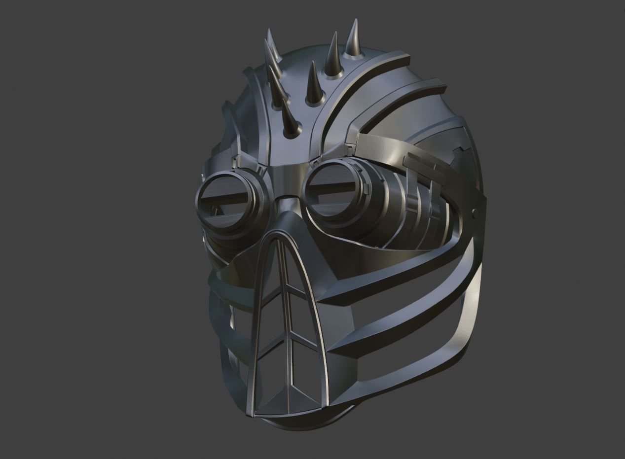 Classic Kabal mask for face from Mortal Kombat 11 3D model 3D printable ...