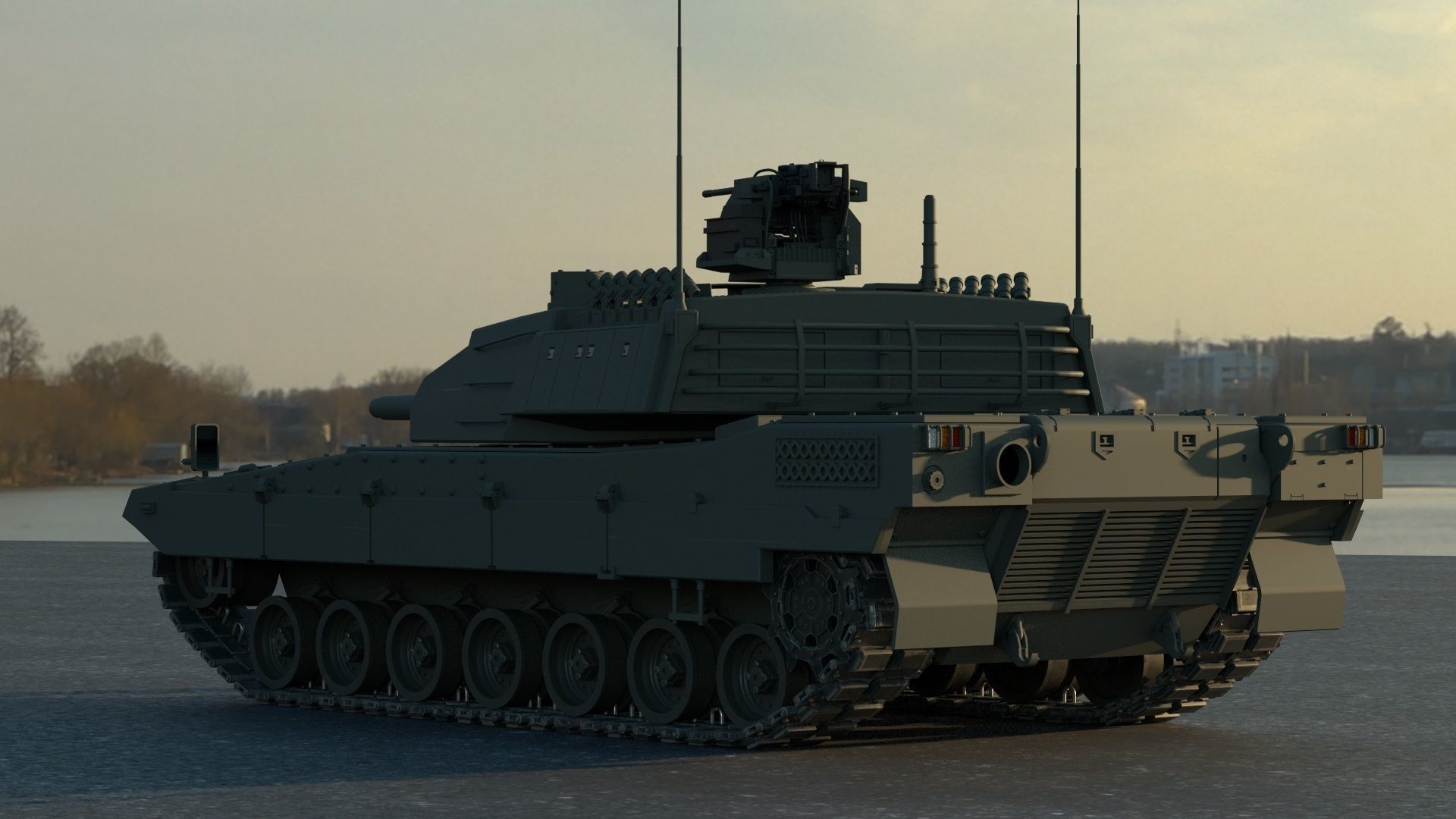 Altay War Tank 3D model | CGTrader