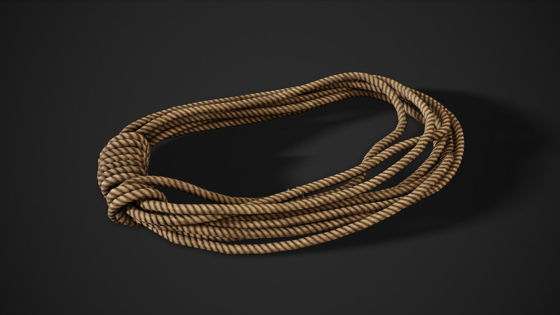 3D model Climbing rope coil VR / AR / low-poly | CGTrader