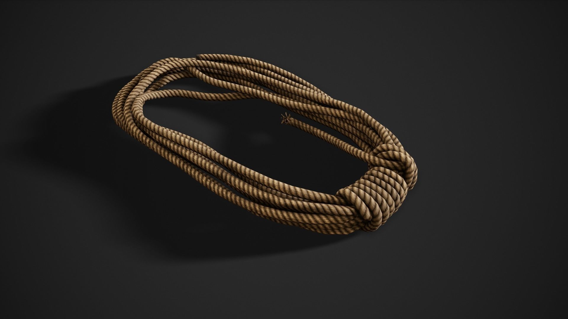 3D model Climbing rope coil VR / AR / low-poly | CGTrader