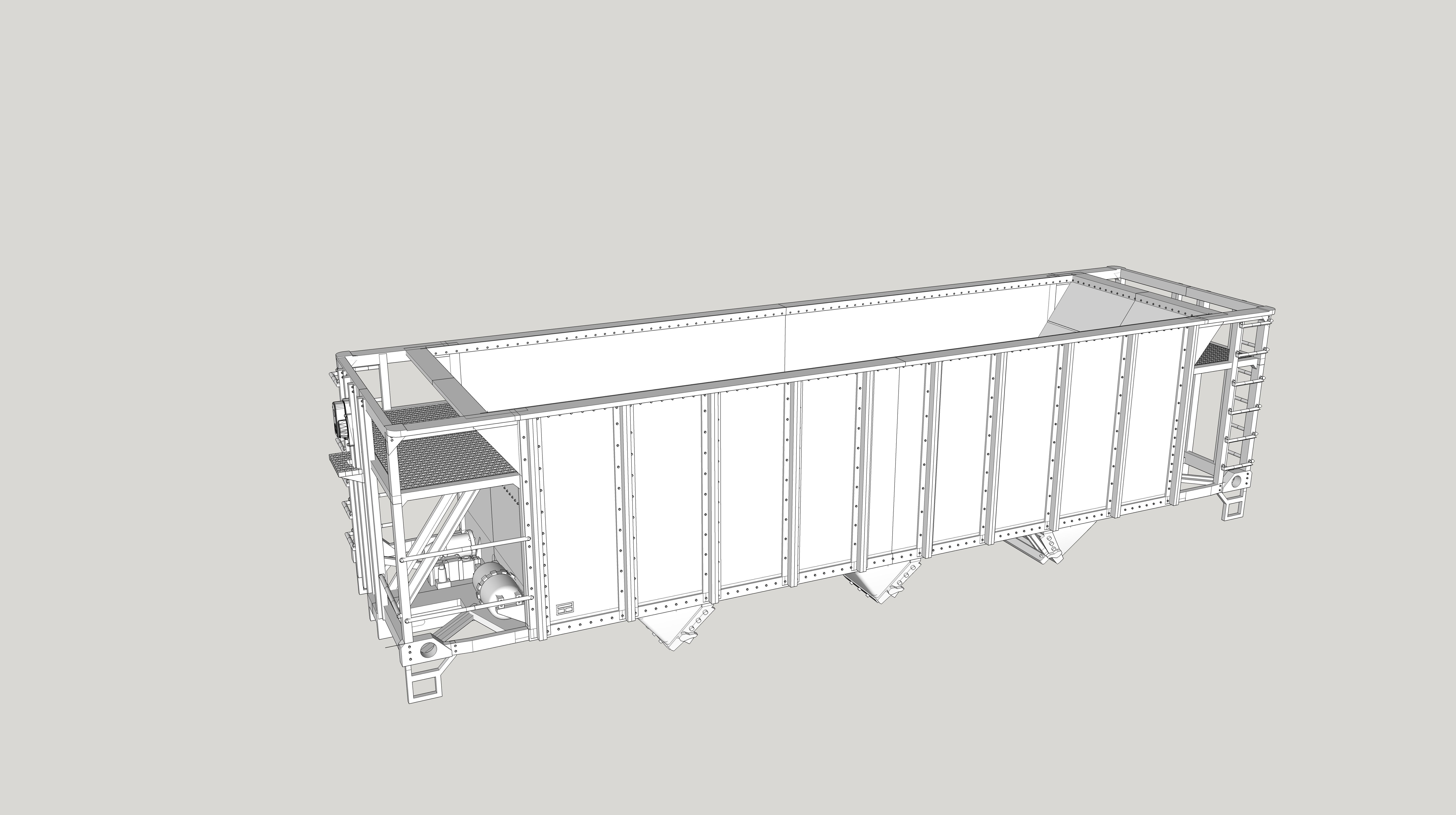 U15 and H7A Hopper HO and N ACL-SAL-SCL-CSX 3D model 3D printable ...