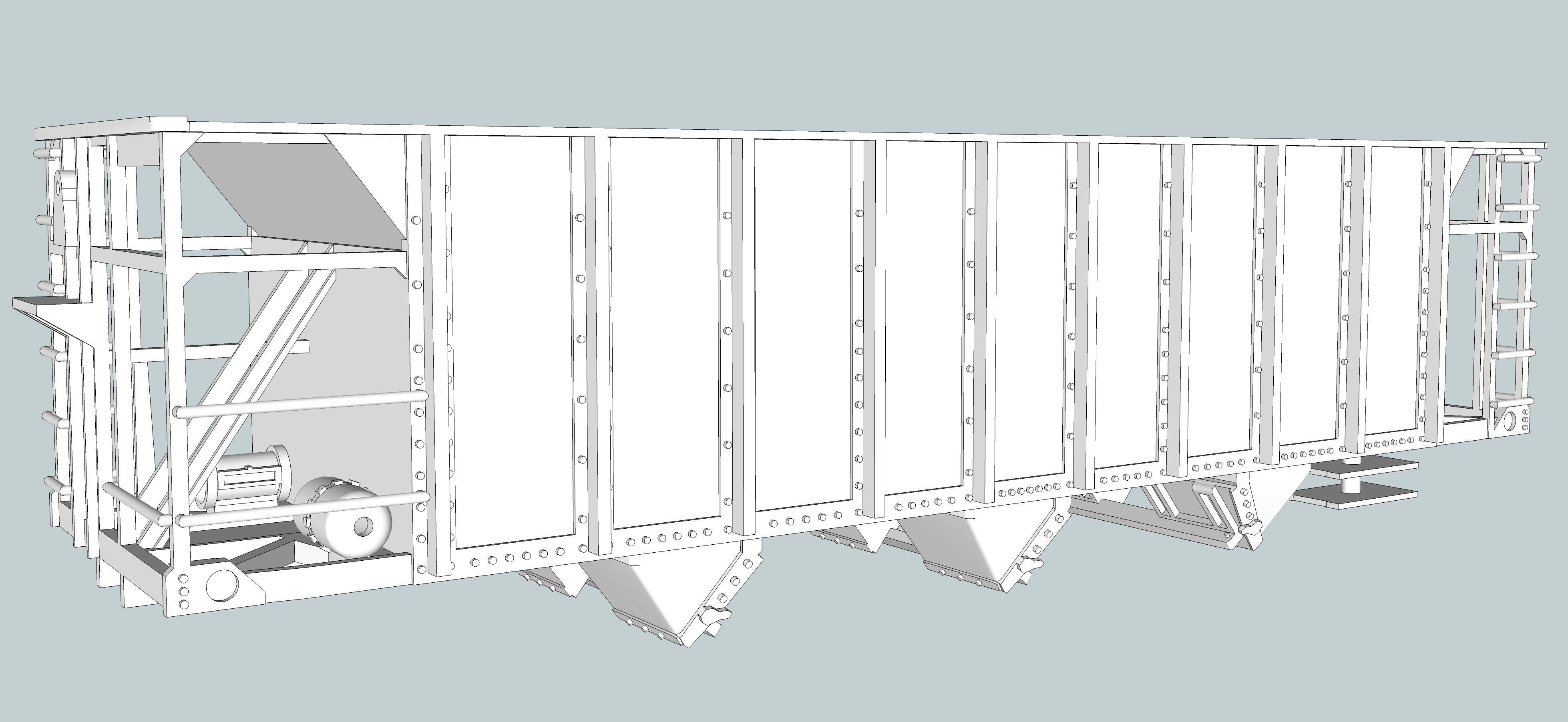 U15 and H7A Hopper HO and N ACL-SAL-SCL-CSX 3D model 3D printable ...