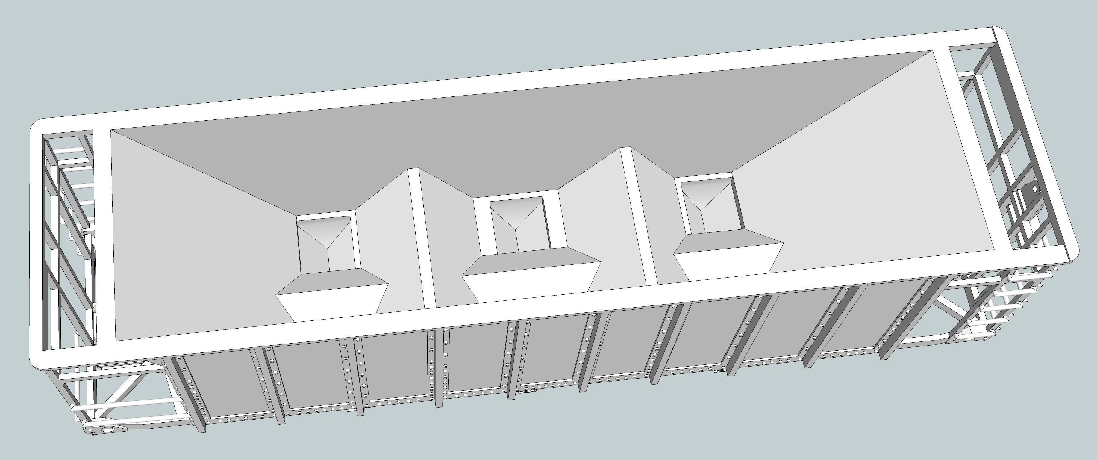 U15 and H7A Hopper HO and N ACL-SAL-SCL-CSX 3D model 3D printable ...