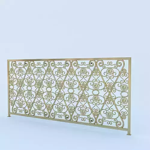 Classical Railling 3D model | CGTrader