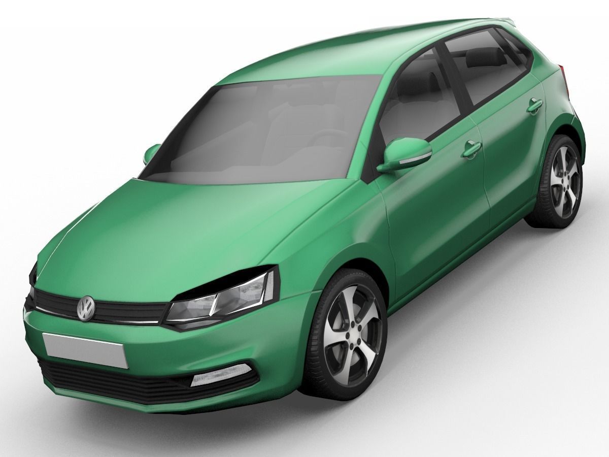 3D model Volkswagen Polo Hatchback 3D Model VR / AR / low-poly rigged ...