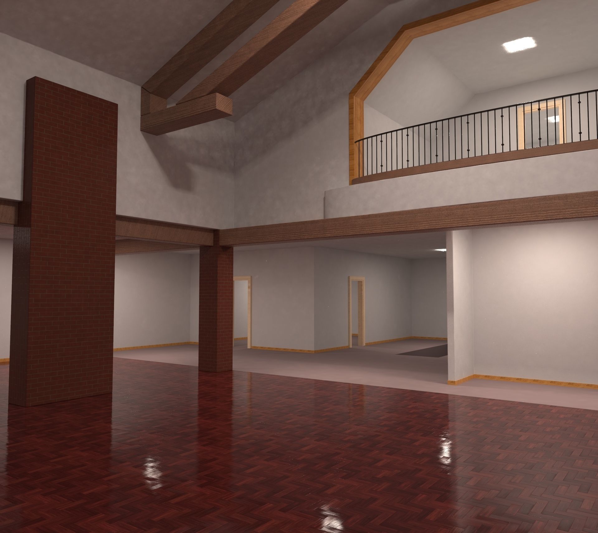 House Interior Empty 3D model | CGTrader