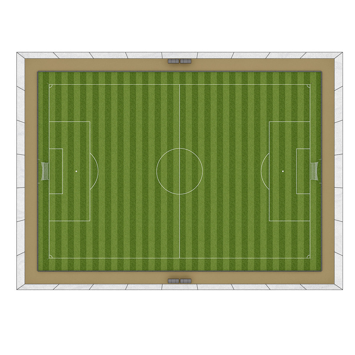 3D model Football Field Pack VR / AR / low-poly | CGTrader