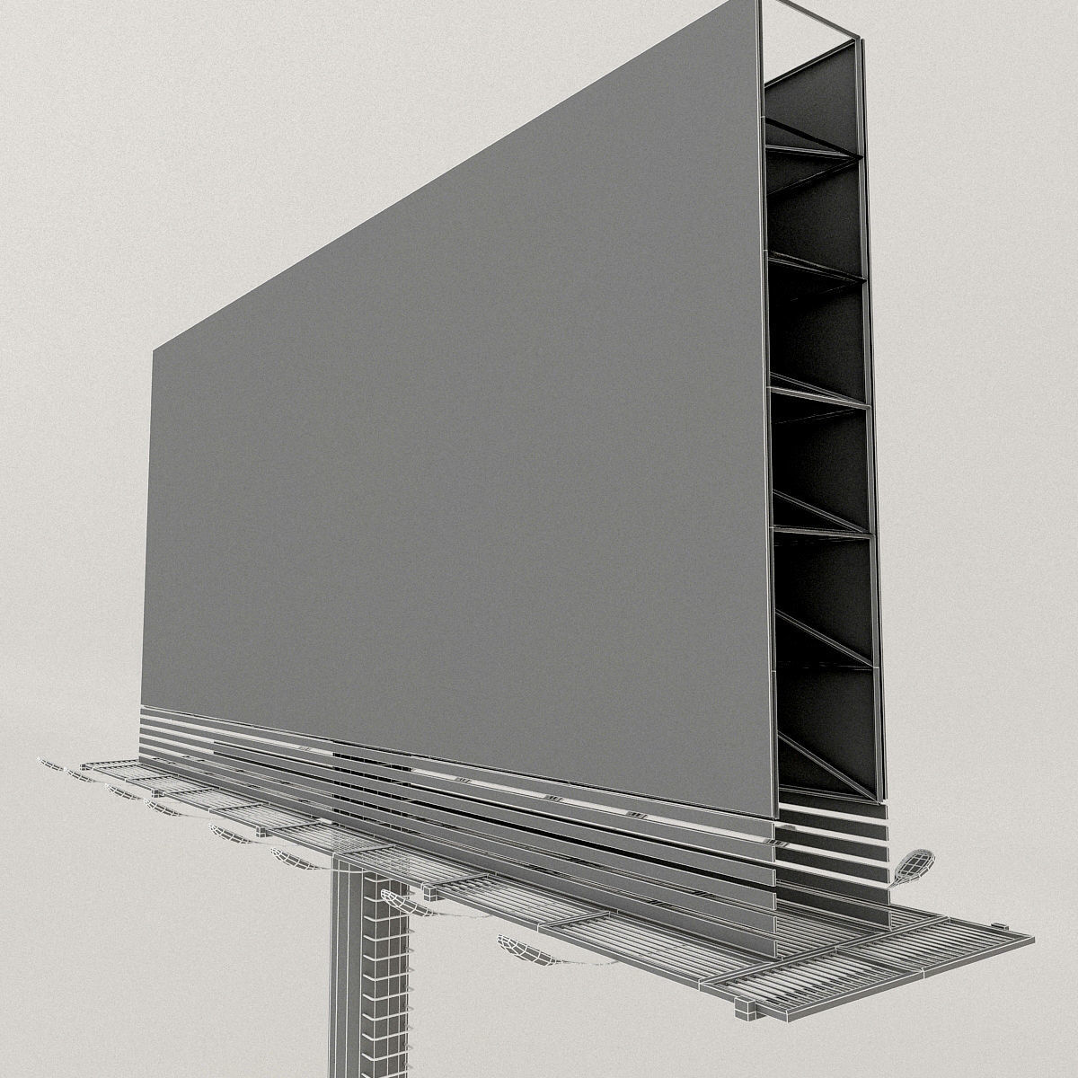3D model Big Billboard VR / AR / low-poly | CGTrader