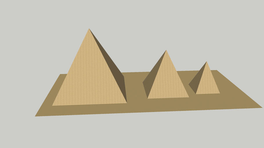Egyptian pyramids 3D model | CGTrader