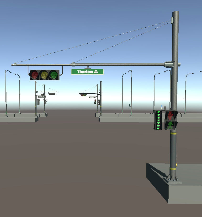 3D model Low Poly Traffic Lights VR / AR / low-poly | CGTrader