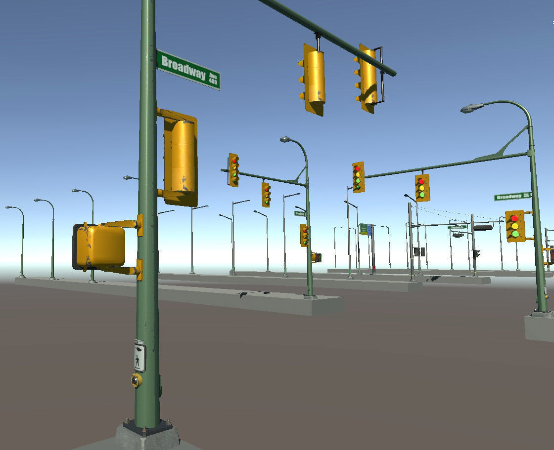 3D model Low Poly Traffic Lights VR / AR / low-poly | CGTrader