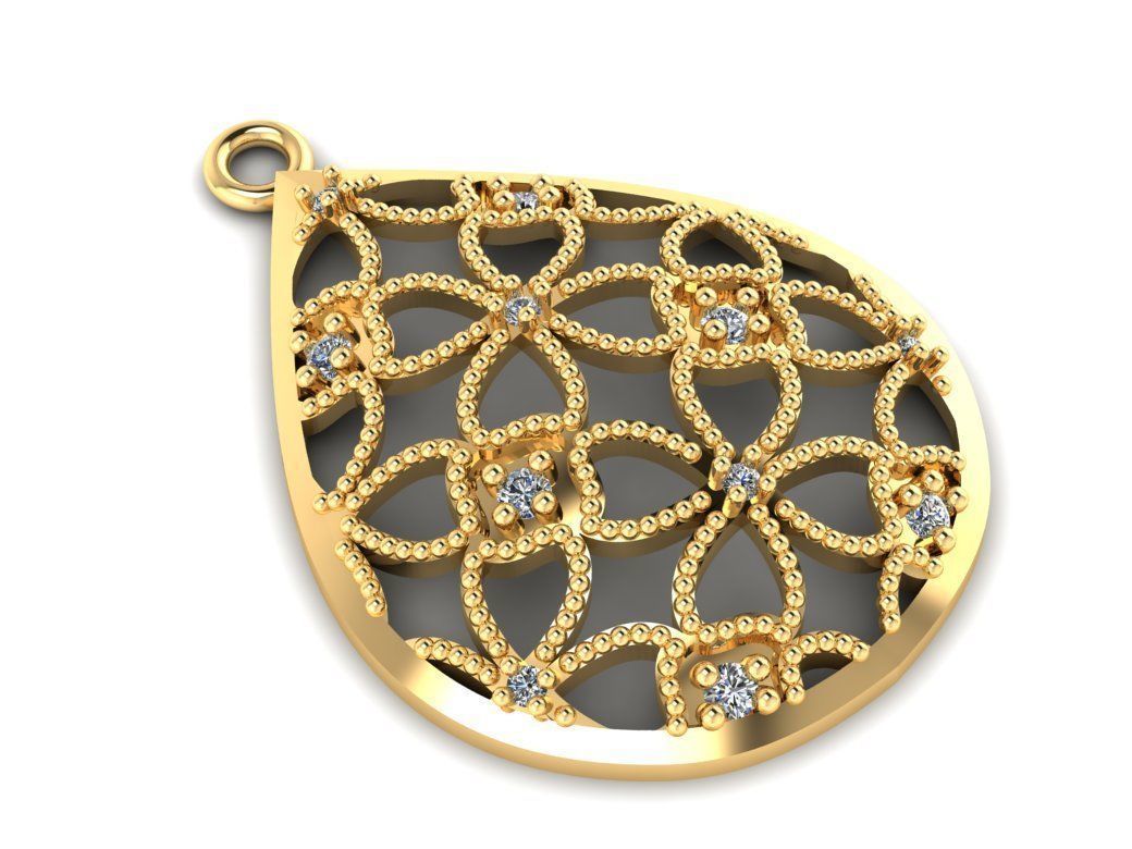 Locket necklace 10 3D model 3D printable | CGTrader