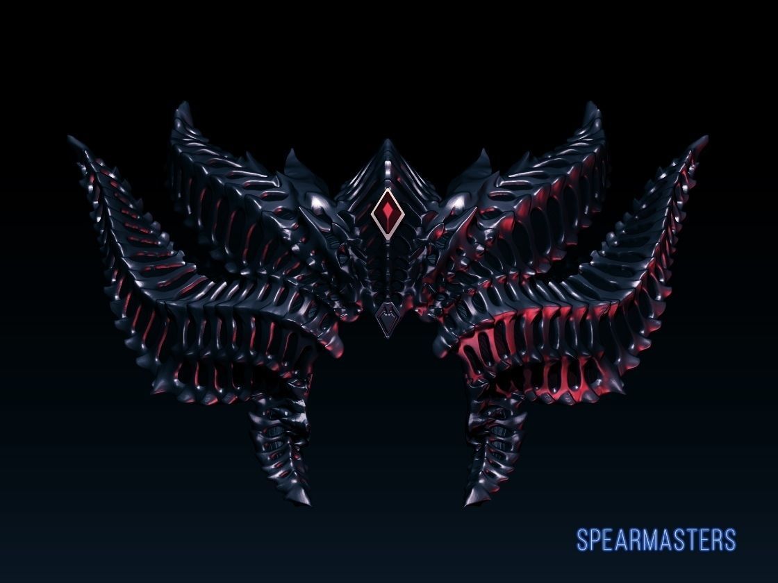 Diablo 4 Lilith Horns Cosplay 3d Model Stl For Printing 3d Model 3d