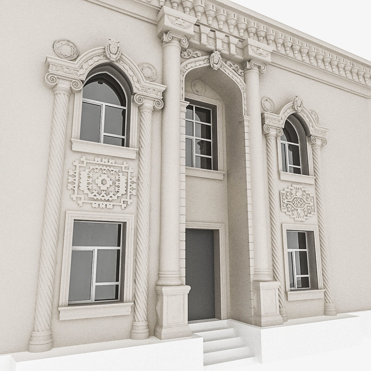 University Building 3D model | CGTrader