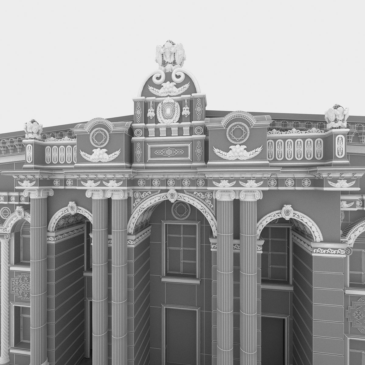 University Building 3D model | CGTrader