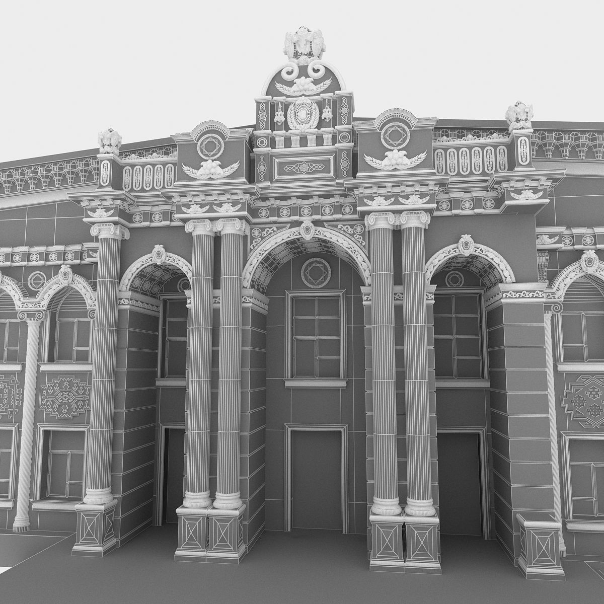 University Building 3D model | CGTrader
