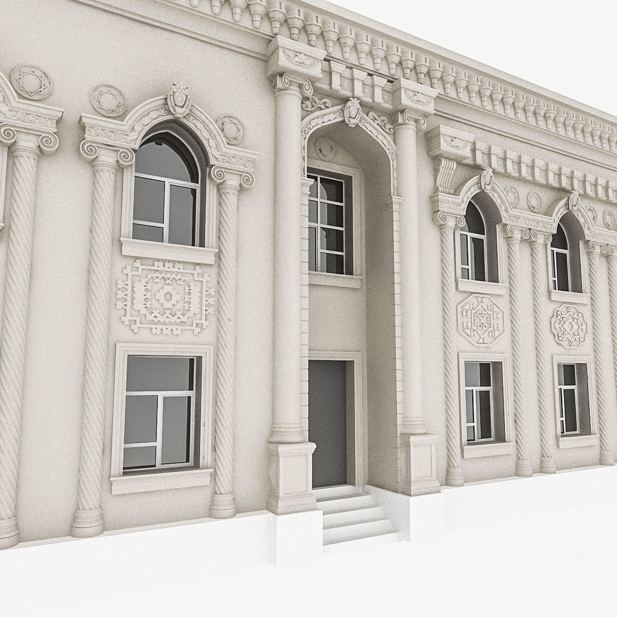 University Building 3D model | CGTrader