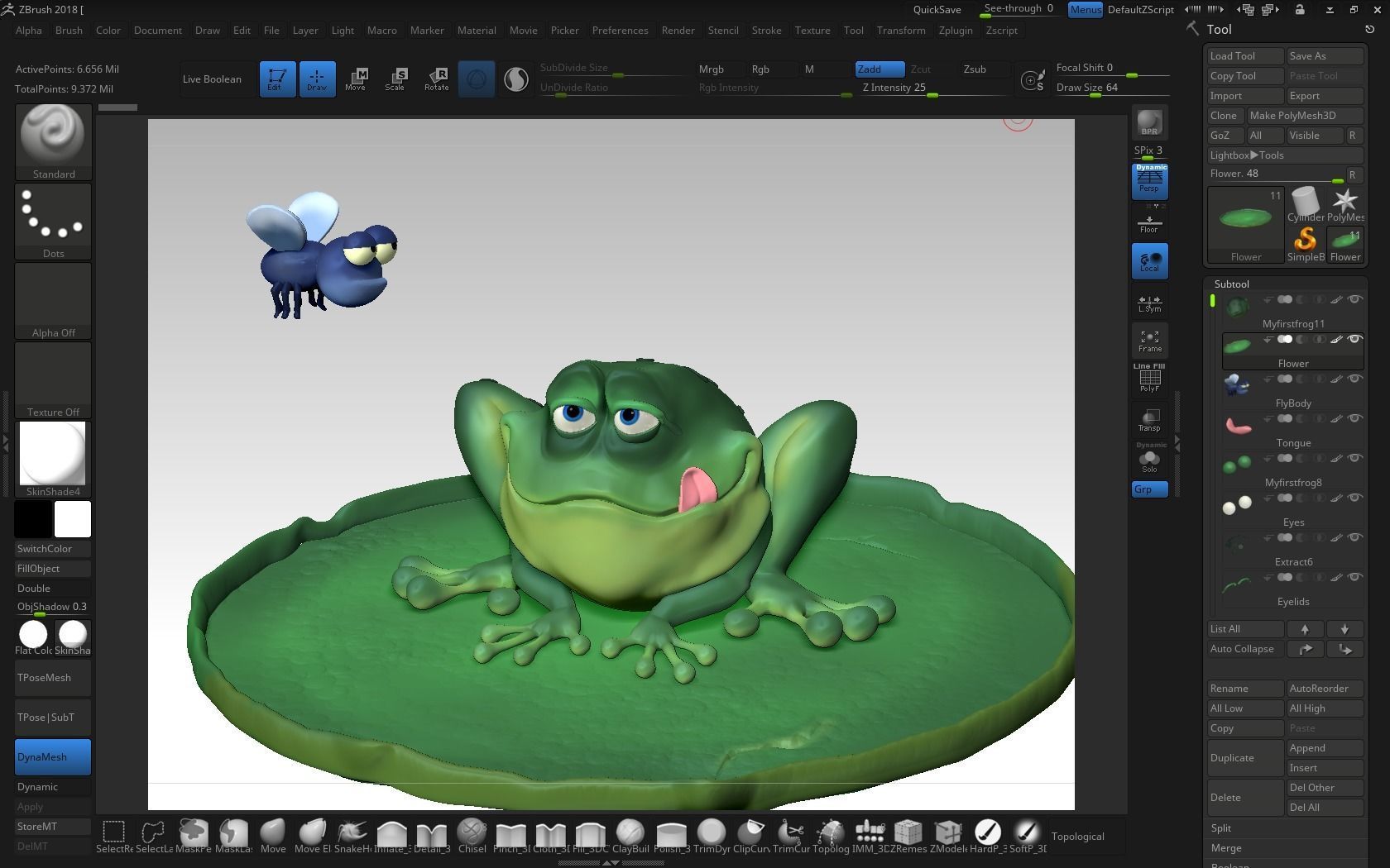 Froggy and Fly 3D model | CGTrader
