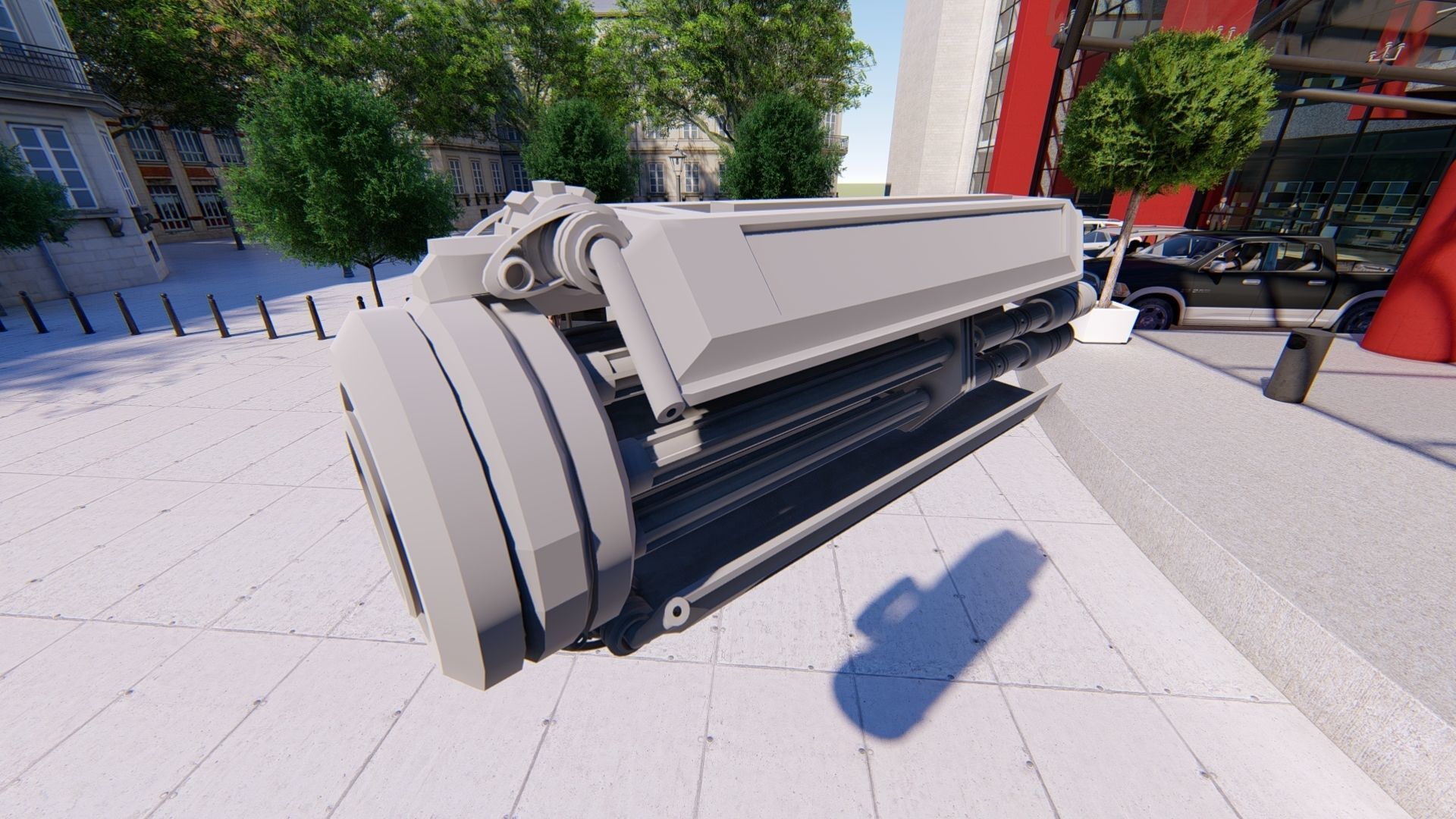 MachineGun-Mk01 rocket launcher free 3D model | CGTrader