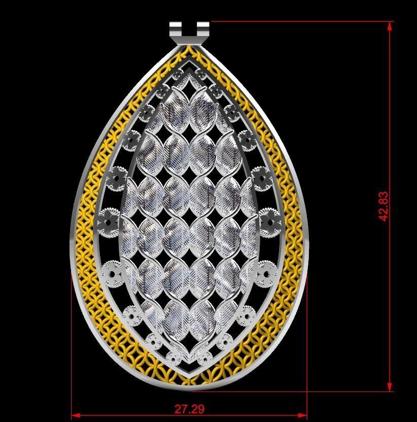 Locket necklace 34 3D model 3D printable | CGTrader
