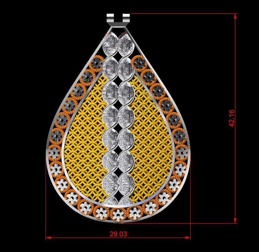 Locket necklace 35 3D model 3D printable | CGTrader