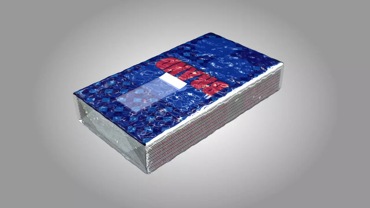 Hanky box with stripes 3D model | CGTrader