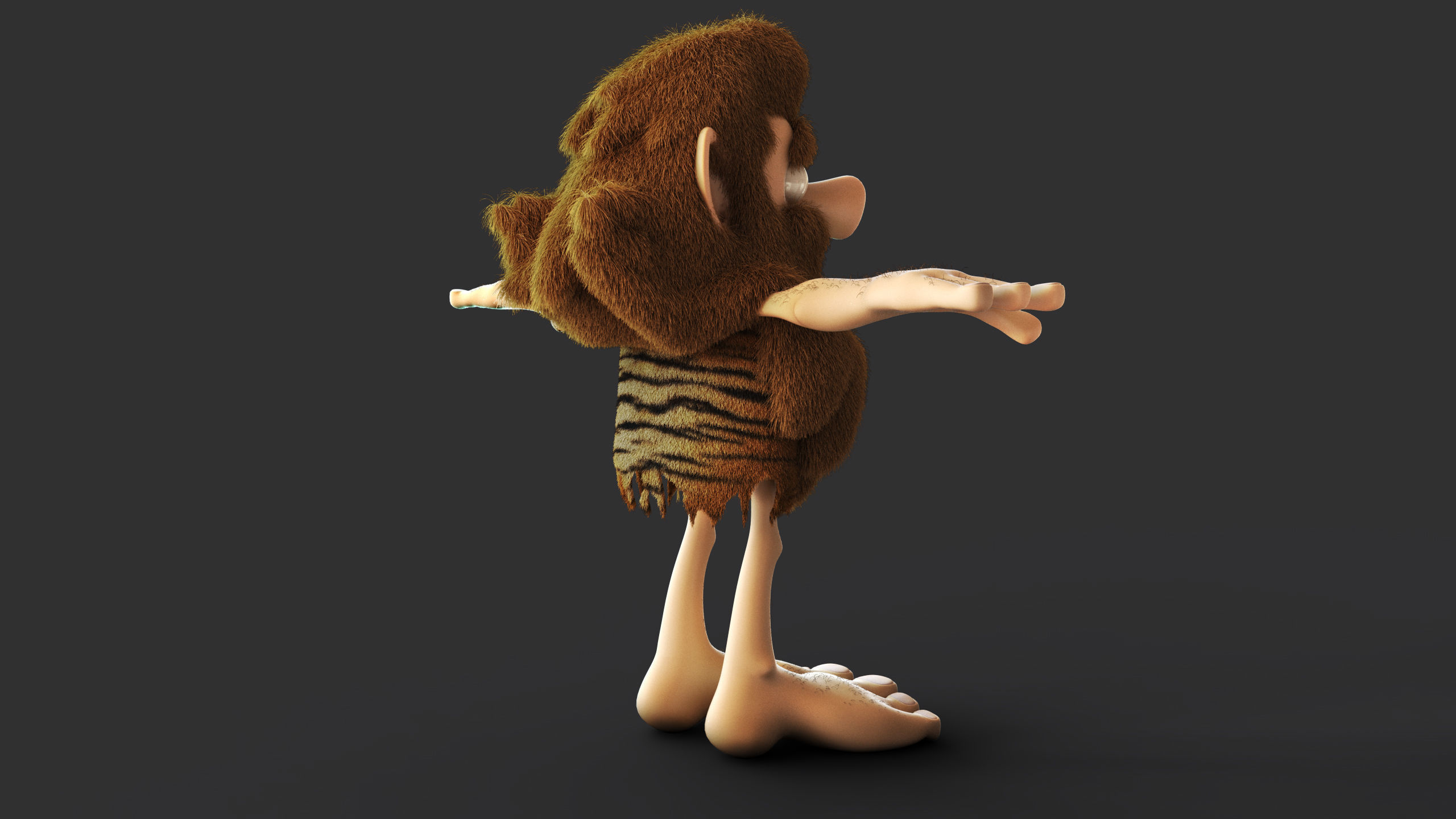 3D model Caveman VR / AR / low-poly | CGTrader