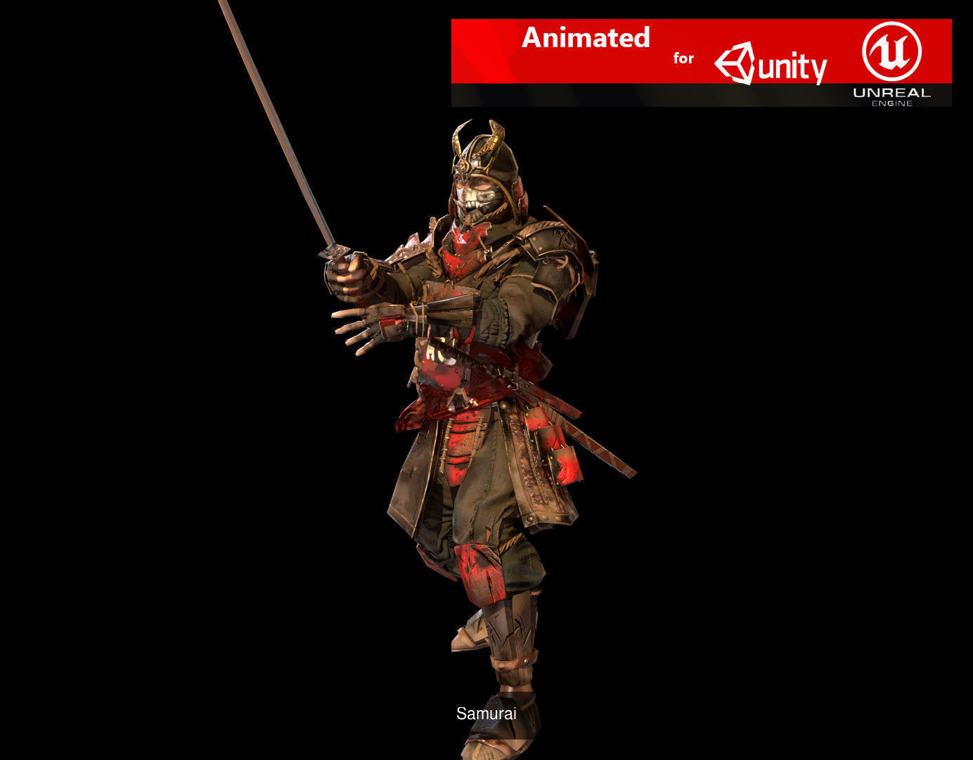 3D Model Collection Samurai pack VR / AR / low-poly | CGTrader