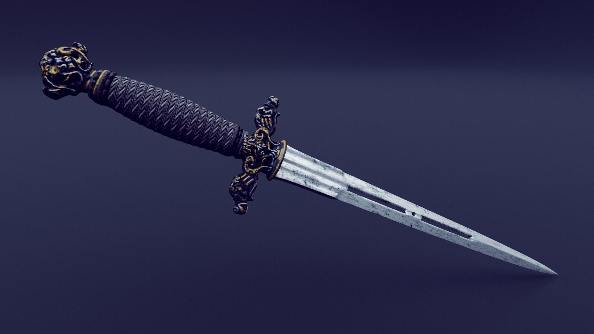 dagger - ancient italian 3D model | CGTrader