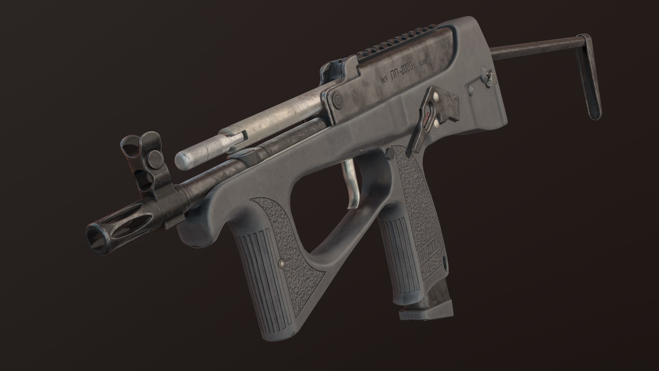 3D asset realtime PP-2000 submachine gun | CGTrader