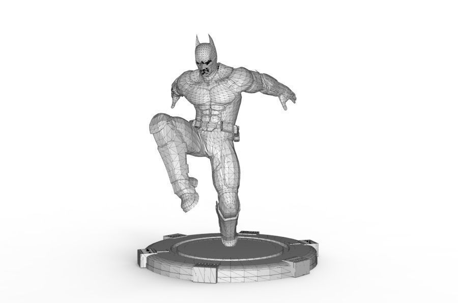 Batman - Dynamic Pose 3D model 3D printable | CGTrader