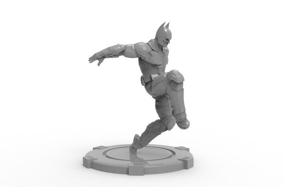 Batman - Dynamic Pose 3D model 3D printable | CGTrader