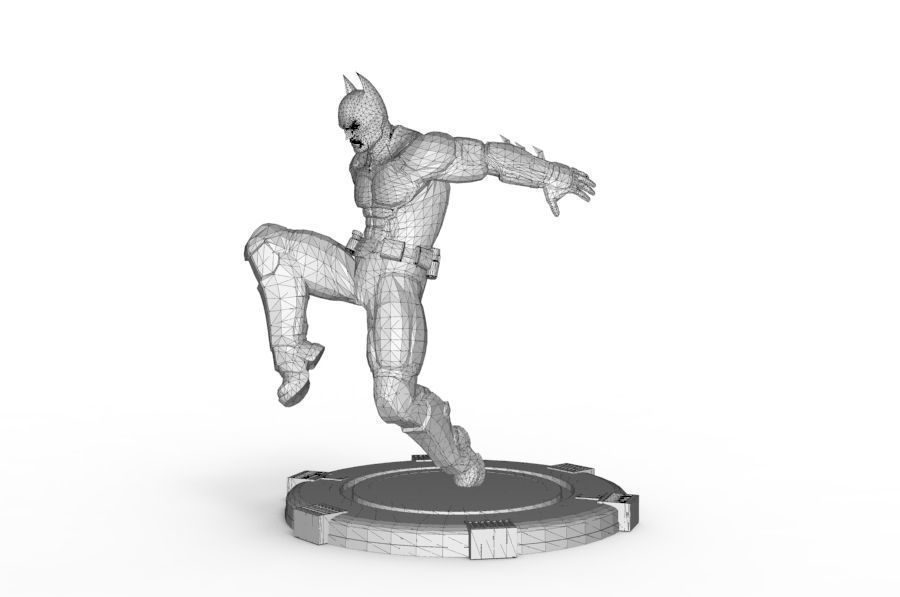Batman - Dynamic Pose 3D model 3D printable | CGTrader