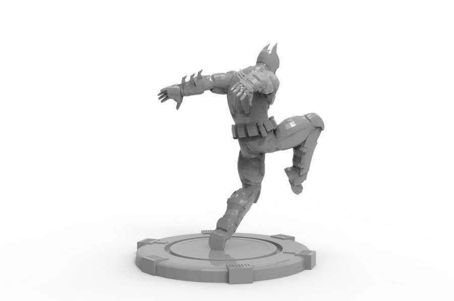 Batman - Dynamic Pose 3D model 3D printable | CGTrader