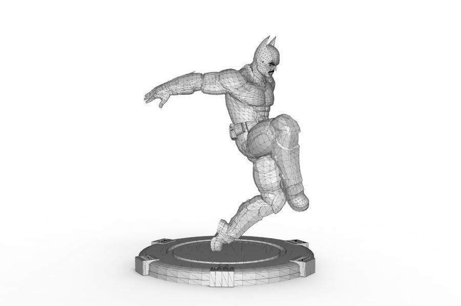 Batman - Dynamic Pose 3D model 3D printable | CGTrader