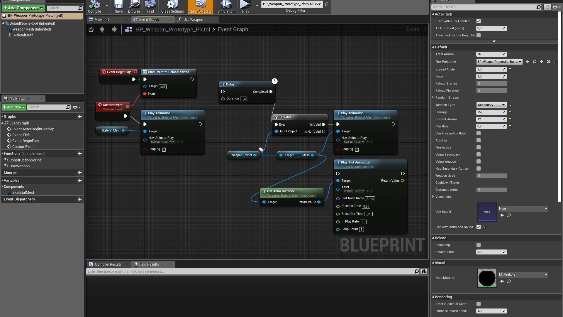 FPS Prototype unreal engine project 3D model animated | CGTrader
