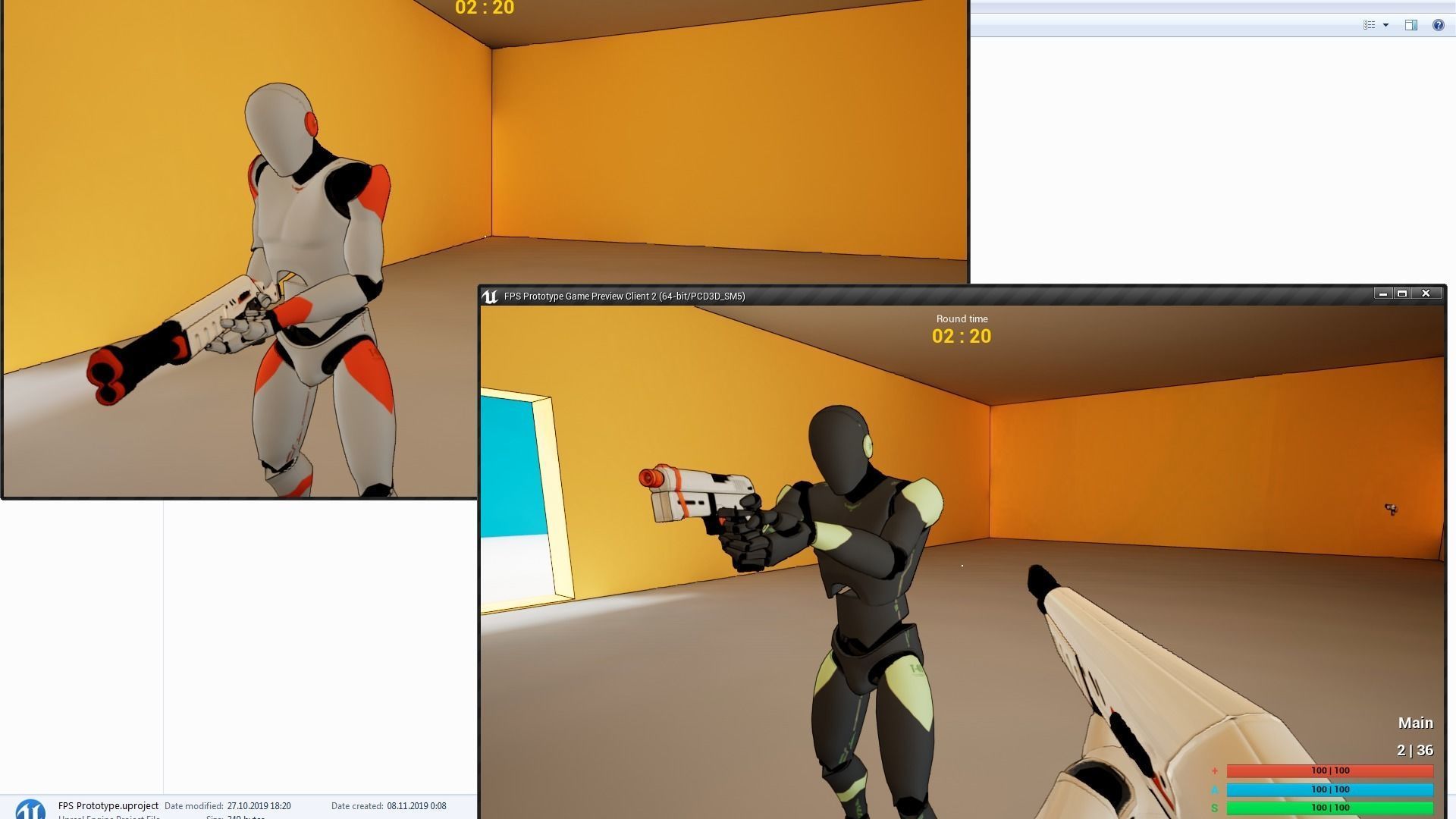 FPS Prototype unreal engine project 3D model animated | CGTrader