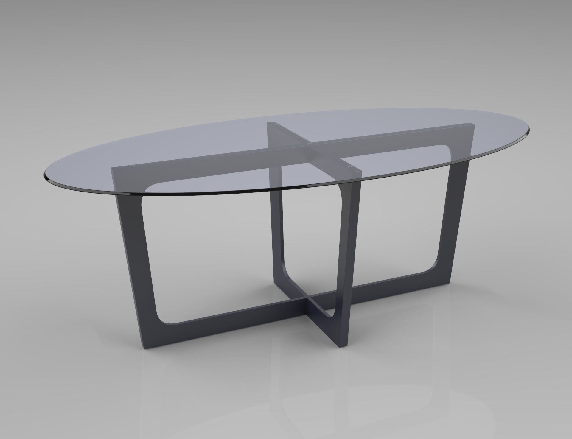 Ellipse table 3D model | CGTrader