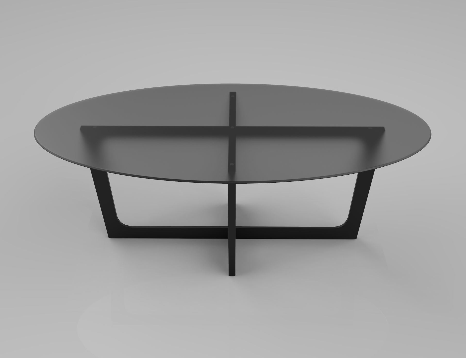 Ellipse table 3D model | CGTrader