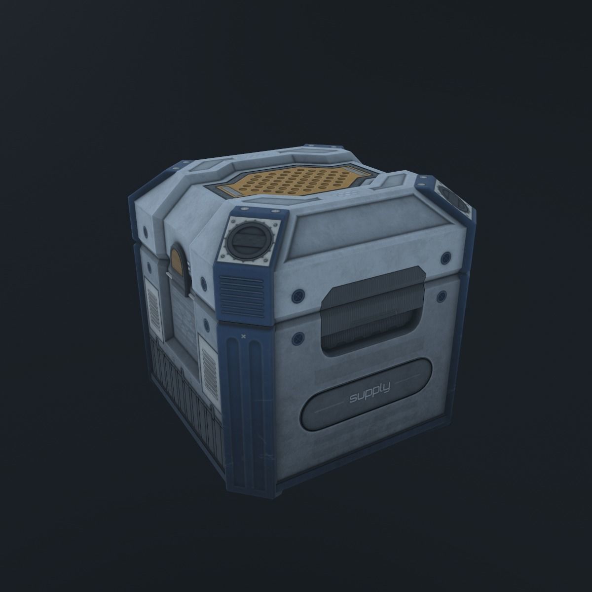 3D model Sci-Fi Crate VR / AR / low-poly | CGTrader
