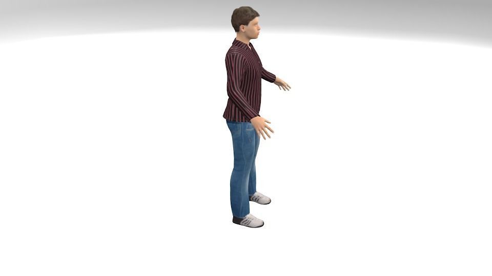 BASE HUMAN MODEL free 3D model rigged | CGTrader