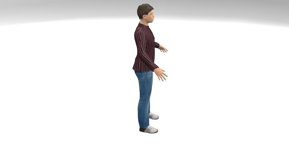 BASE HUMAN MODEL free 3D model rigged | CGTrader