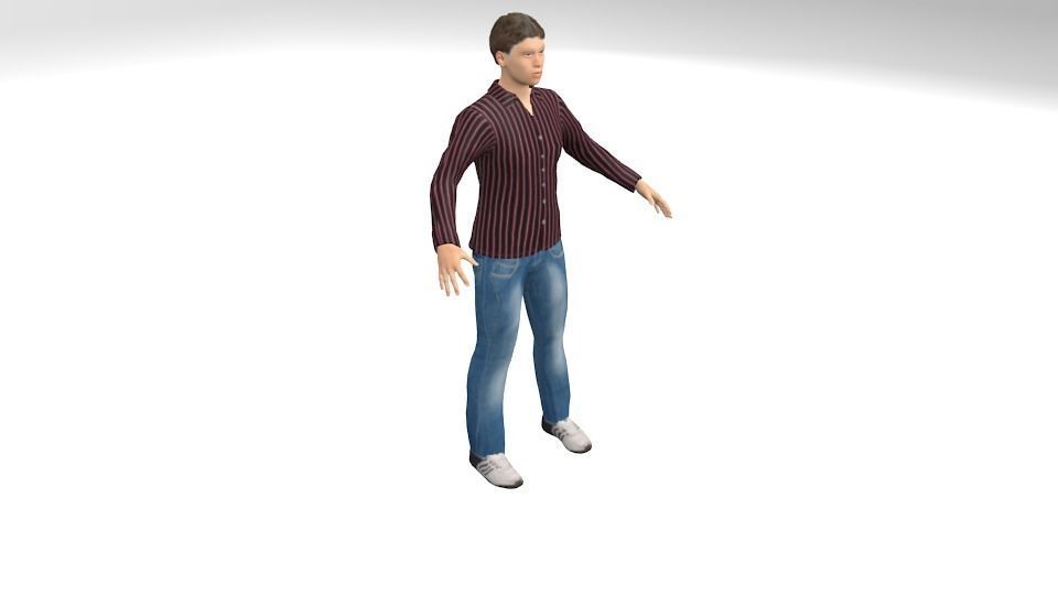 BASE HUMAN MODEL free 3D model rigged | CGTrader