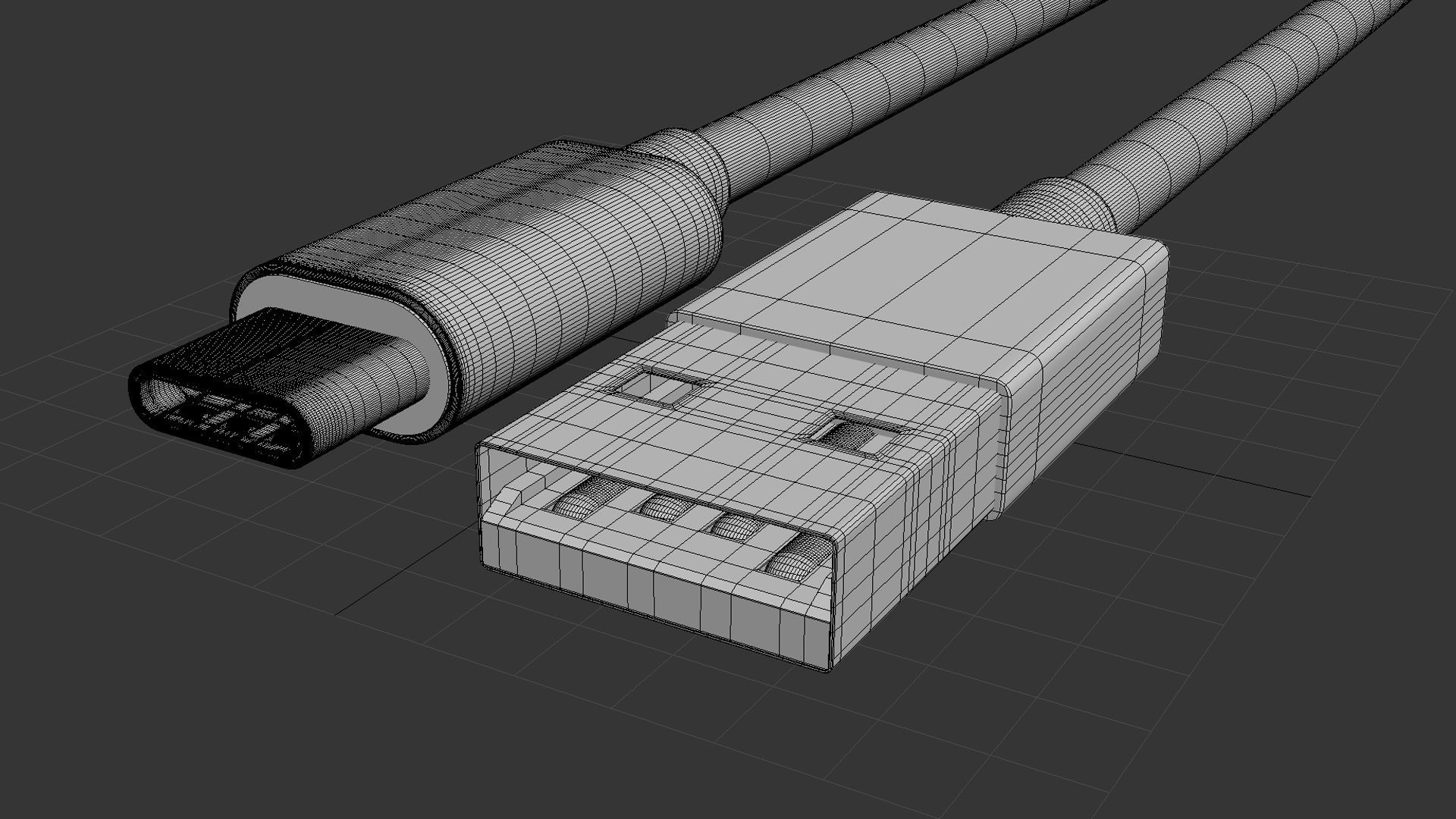 USB and USB TYPE C 3D model | CGTrader