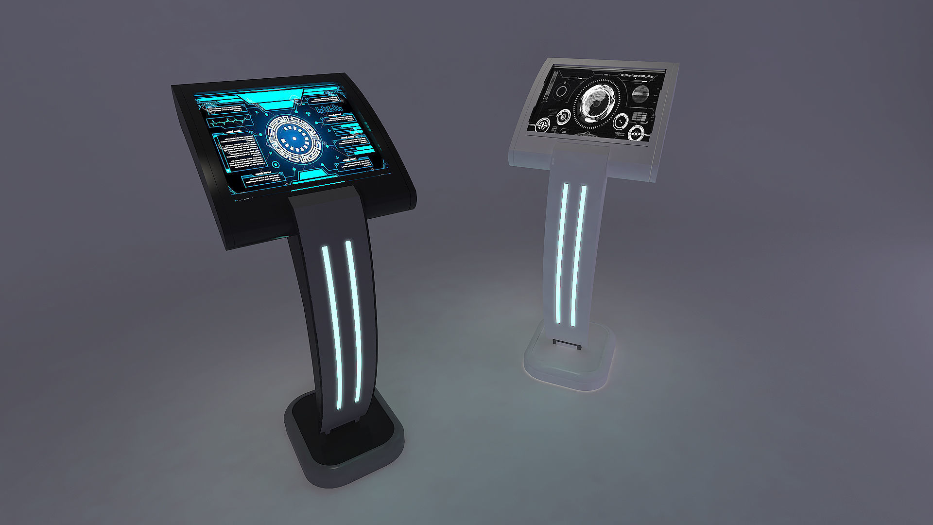 Futuristic Kiosk 3D | CGTrader