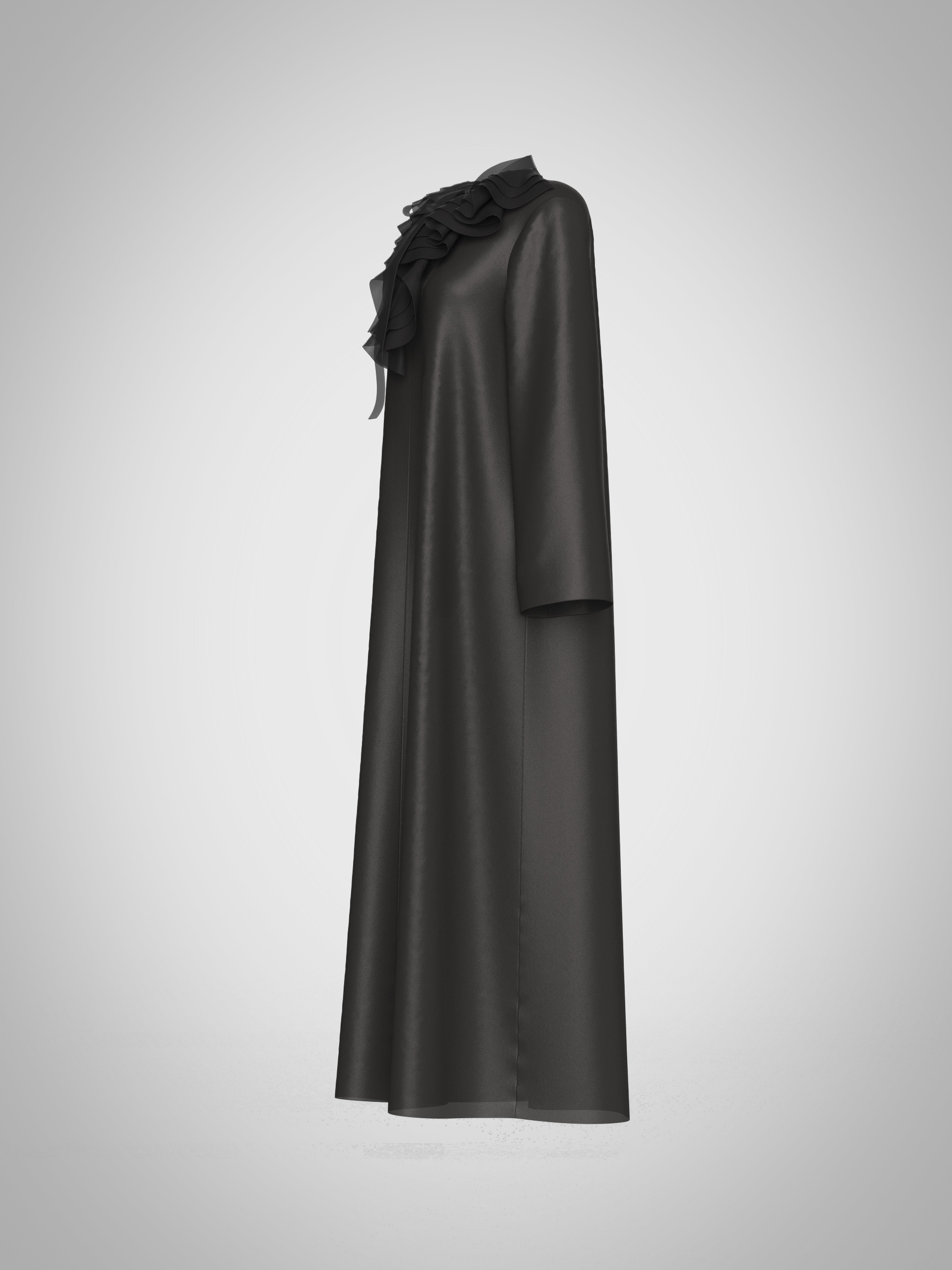 Abaya Middle Eastern Traditional Clothing Arabic Costume Clo3d 3D model ...