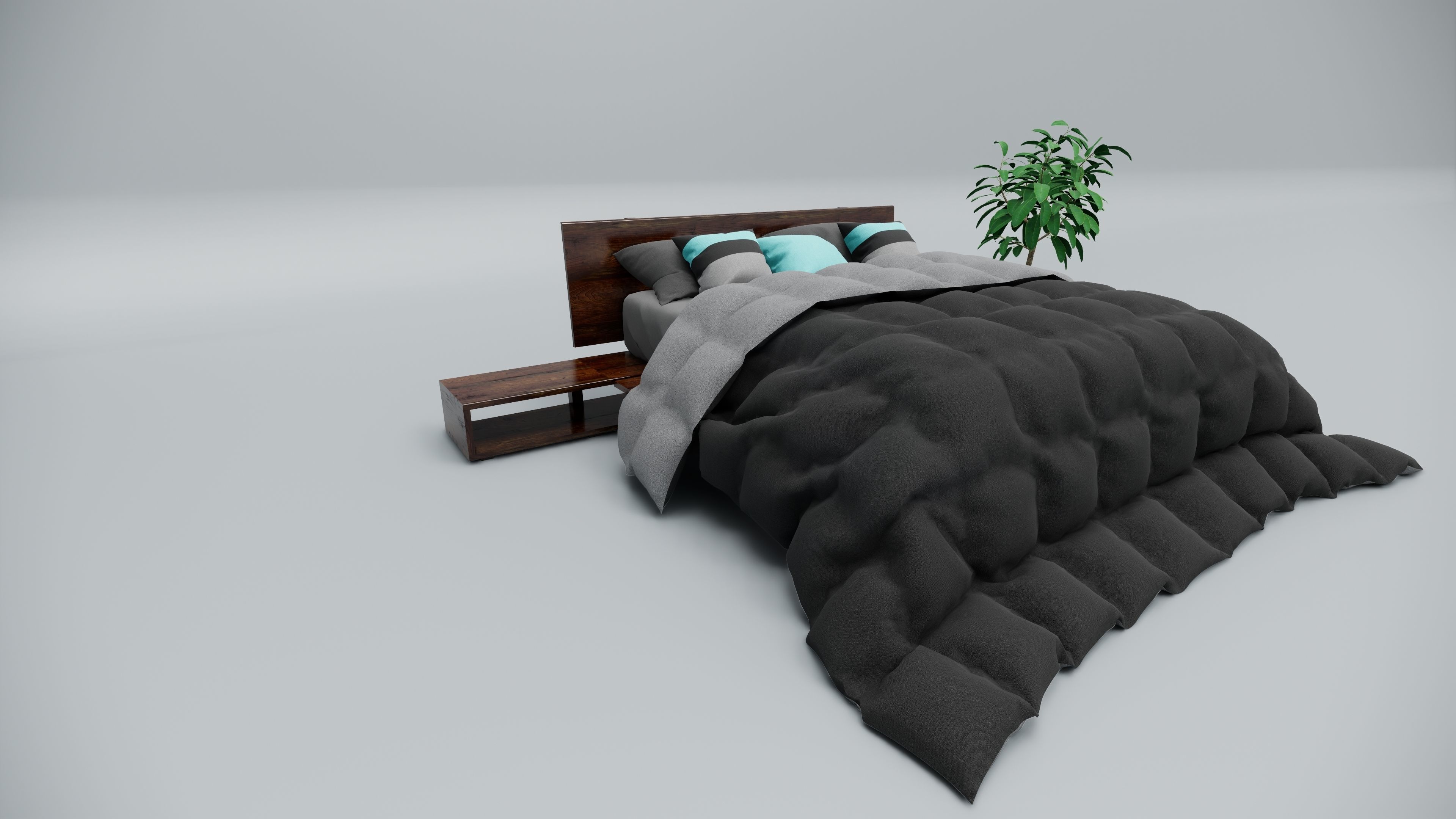 Revit Family Bed King 3D model | CGTrader