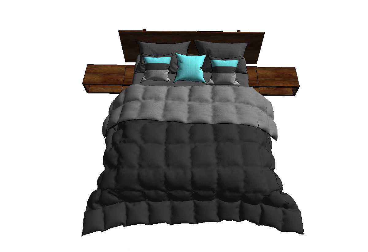 Revit Family Bed King 3D model | CGTrader