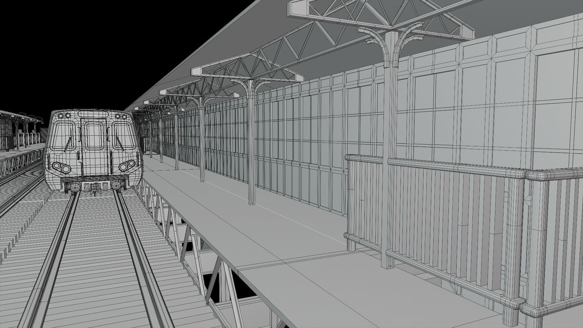 Metro scene 3D model | CGTrader