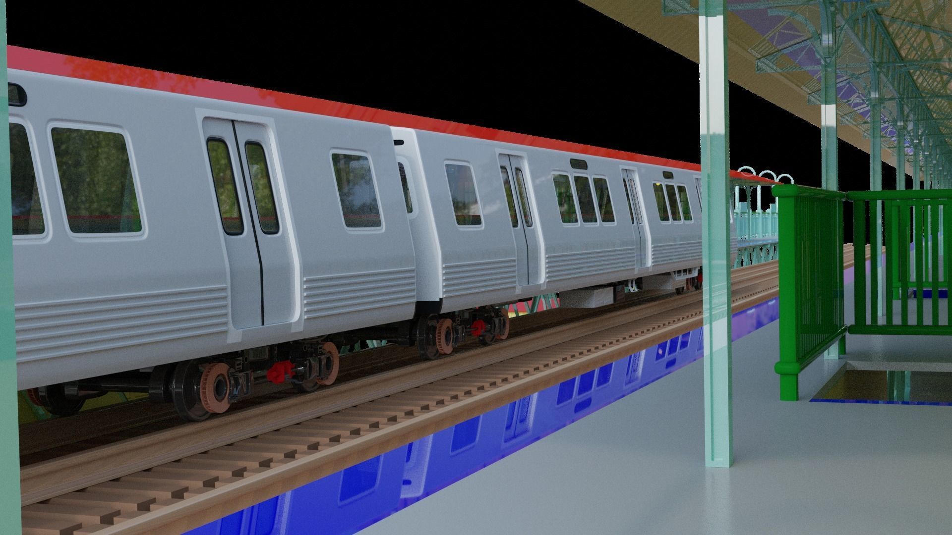 Metro scene 3D model | CGTrader